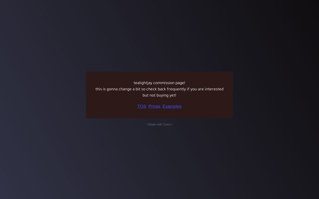 tealightjay commissions